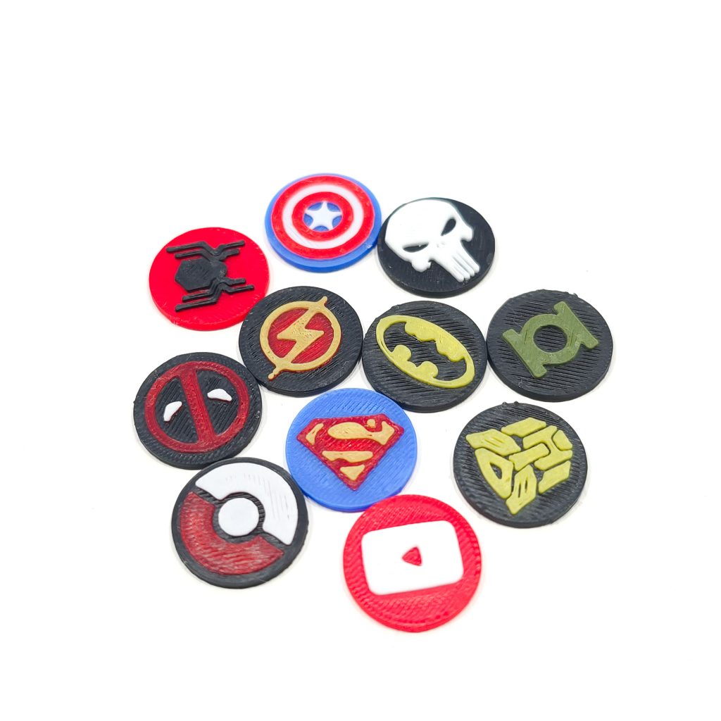 3D Print Bantamarium Superhero Logo Tag & Holder STL
